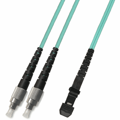 350M FC-MTRJ Duplex Multimode Fiber Optic Cable 50/125 10 Gigabit Plen ...
