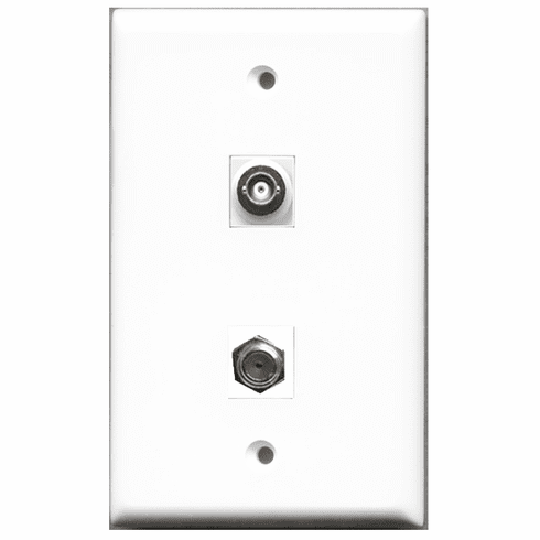 RiteAV - 1 Port Coax 1 Port BNC Wall Plate – Ultra Spec Store