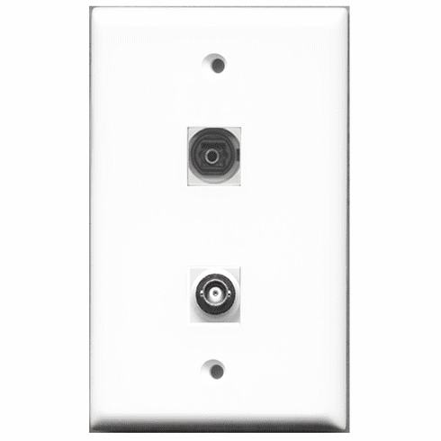 RiteAV - 1 Port Toslink 1 Port BNC Wall Plate – Ultra Spec Store